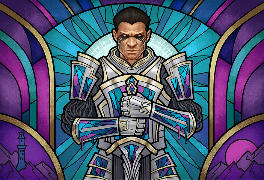 Aron, Benalia's Ruin - Magic the Gathering Card • by MtG Artist, Jody Clark